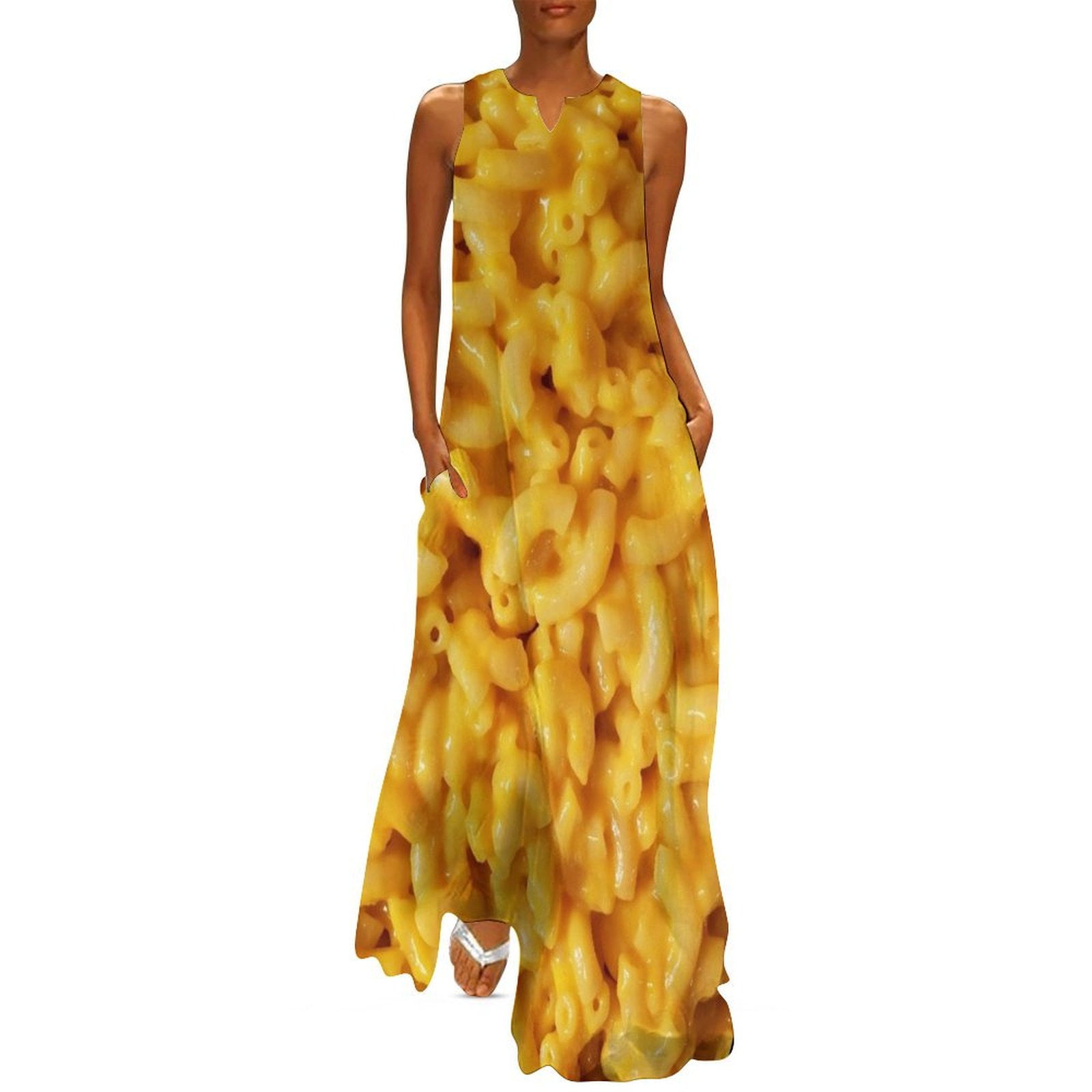 Mac n" Cheesey Long Dress Long veiled dresses birthday dress for women ...
