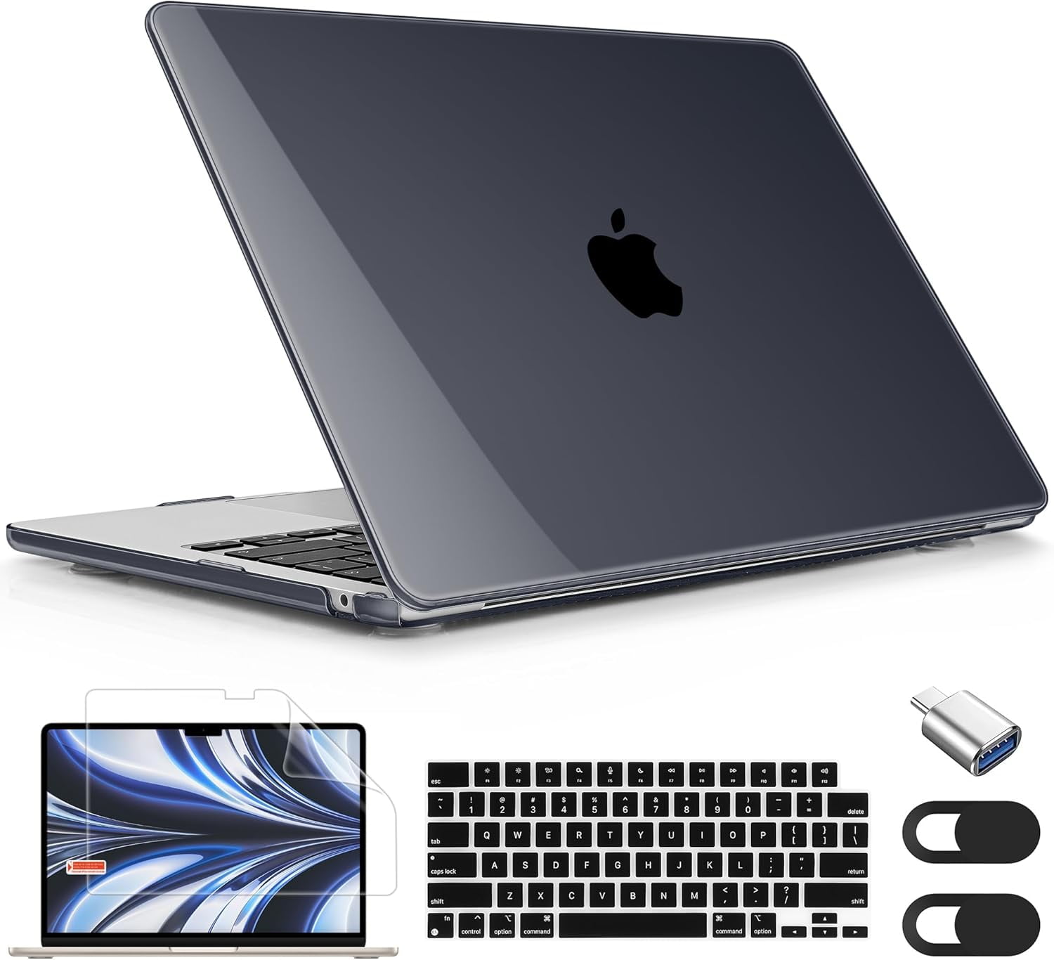 for MacBook Air 13.6 Inch Case 2022 2023 2024 Release Model A2681 M2 ...