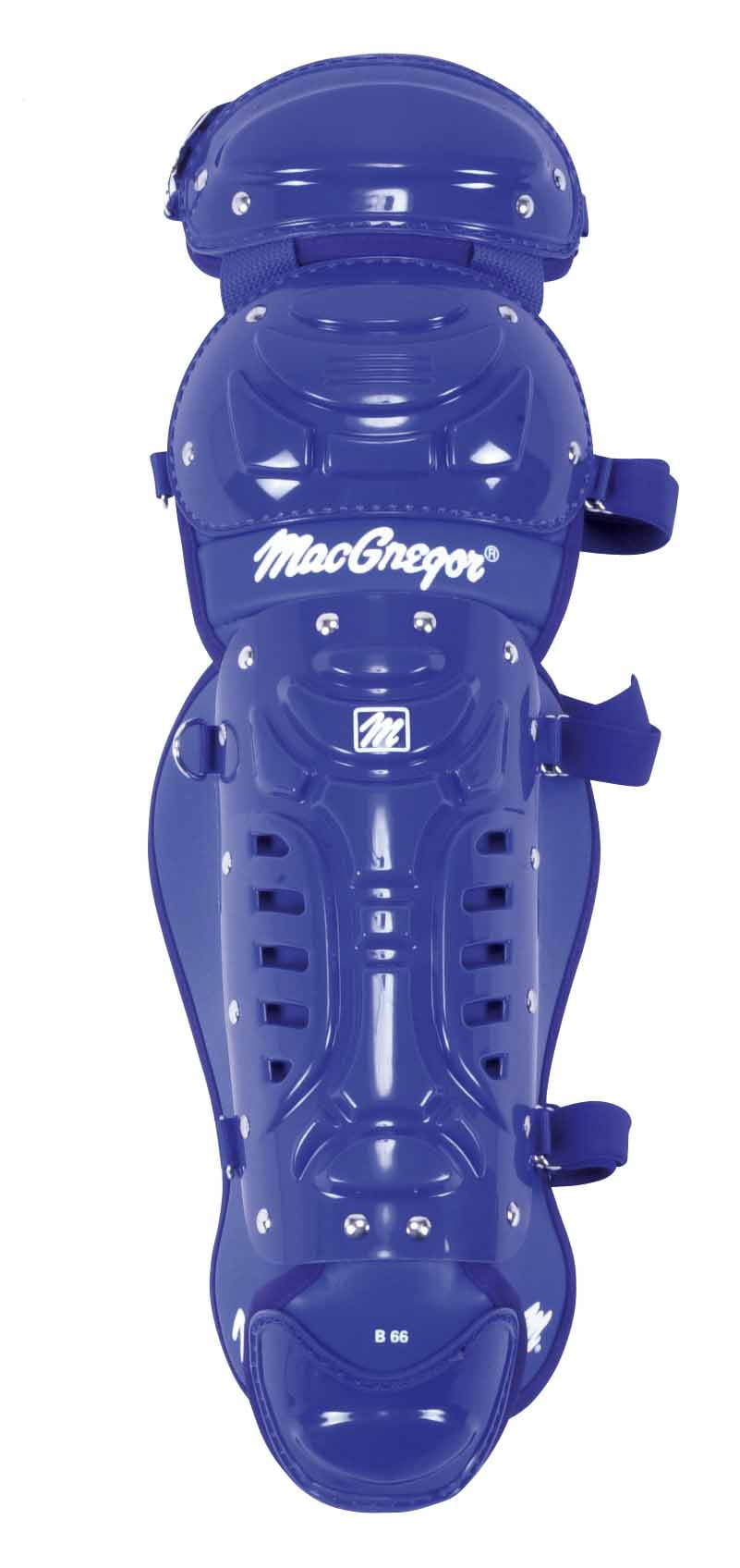 MacGregor B68 Junior Leg Guards, Royal Blue, Double Knee, Ventilated ...