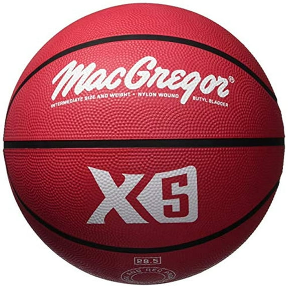MacGregor Multicolor Basketball-Color:Red,Size:Intermediate - Walmart.com