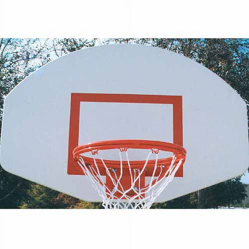 MacGregor Powder-Coated Aluminum Backboard with Goal and Net, White ...