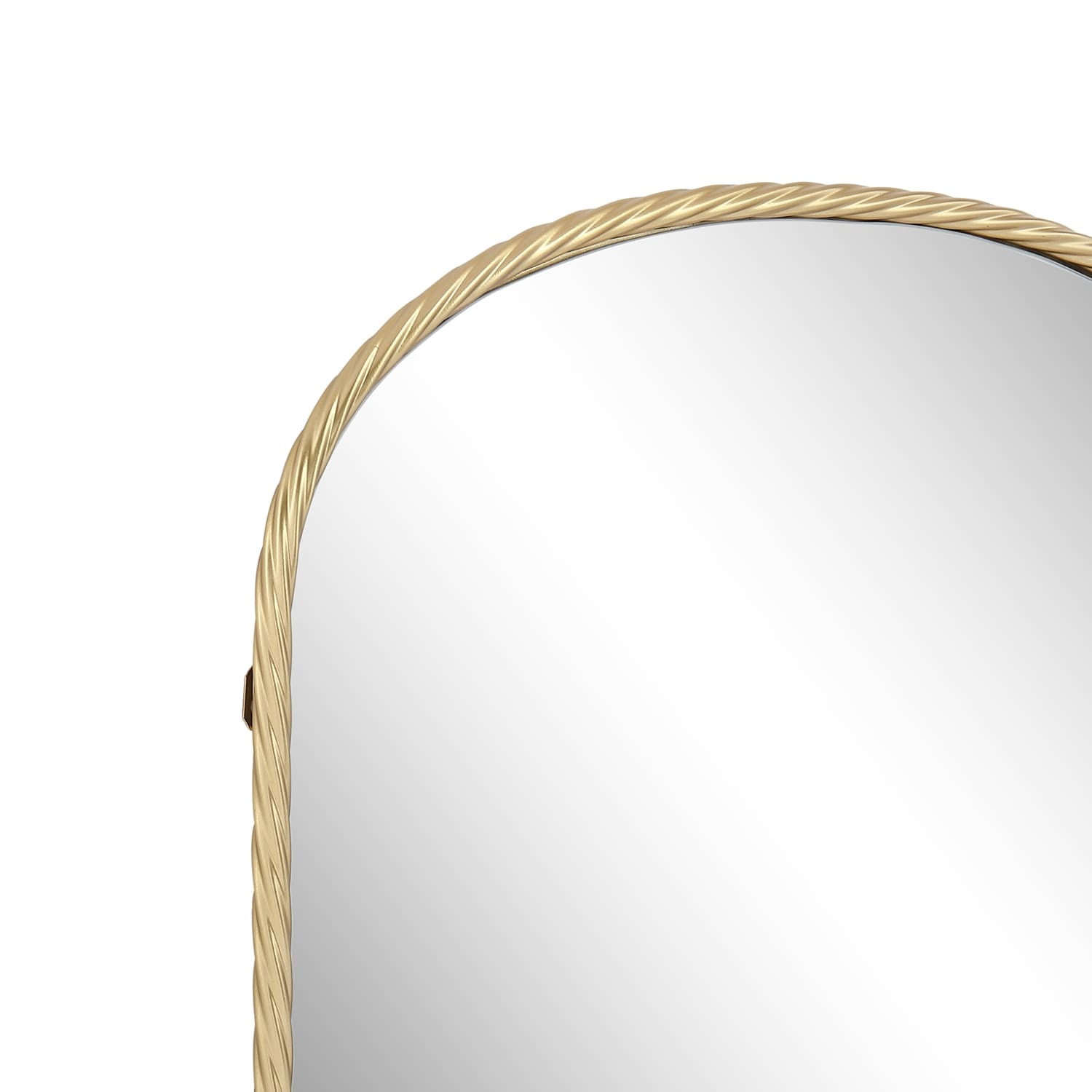 MacLuu Arch Metal Wall Mirror 24" x 30.75" - Arch Twisted-Gold ...