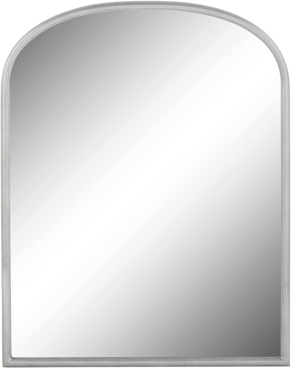 MacLuu Arch Metal Wall Mirror 33.8" x 40" - Arch Round-Silver - Walmart ...