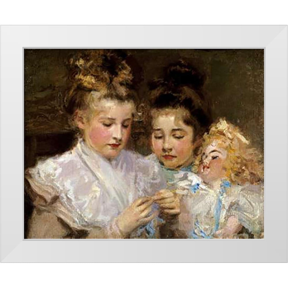 MacMonnies, Frederic William 18x15 White Modern Wood Framed Museum Art ...