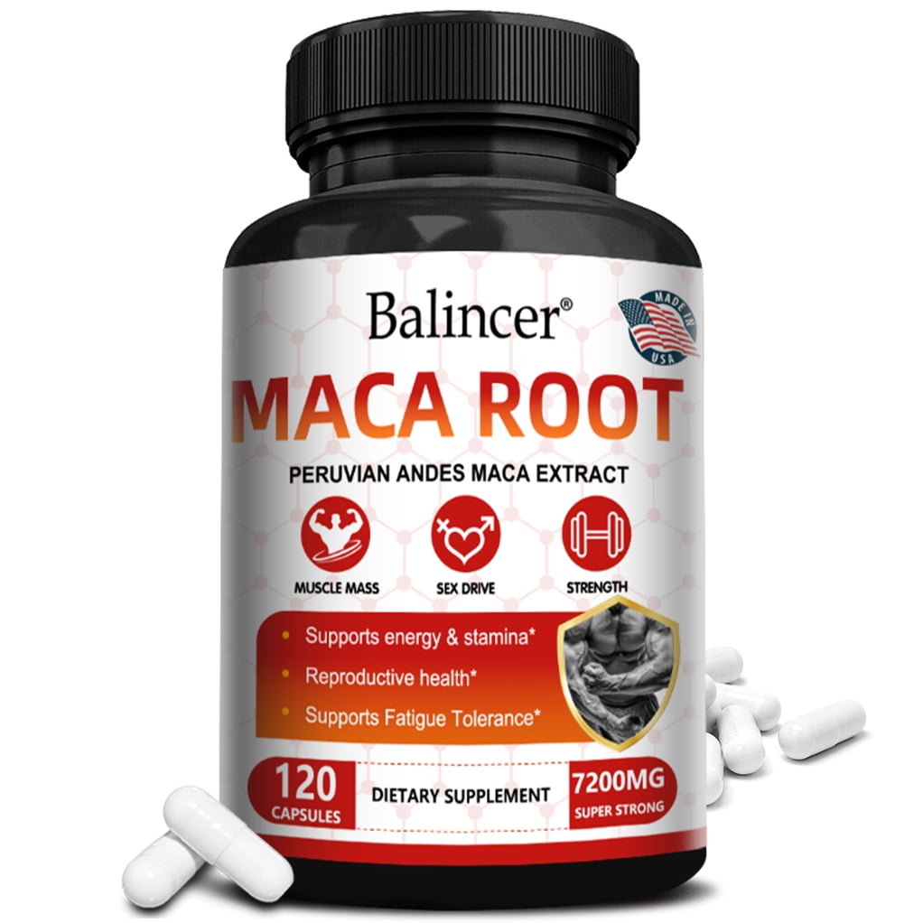 Maca Root Capsules Equivalent to 7200mg Maximum Strength with ...