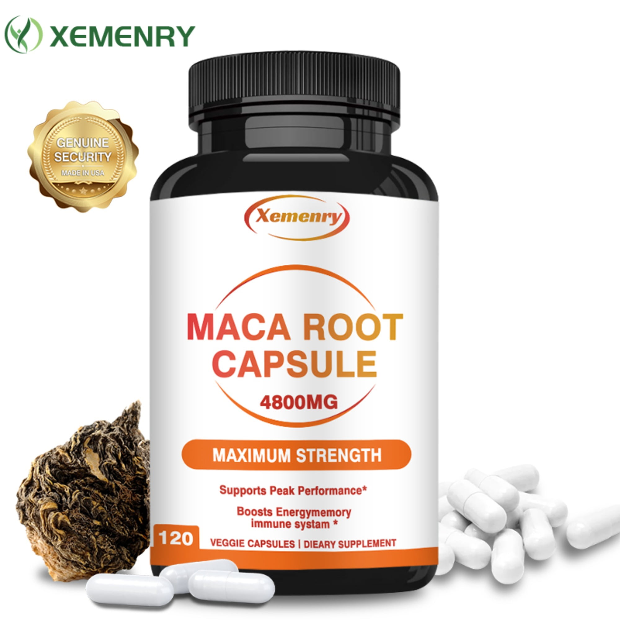 Maca Root Capsules - Supports Energy Desire Stamina, Super Strength ...