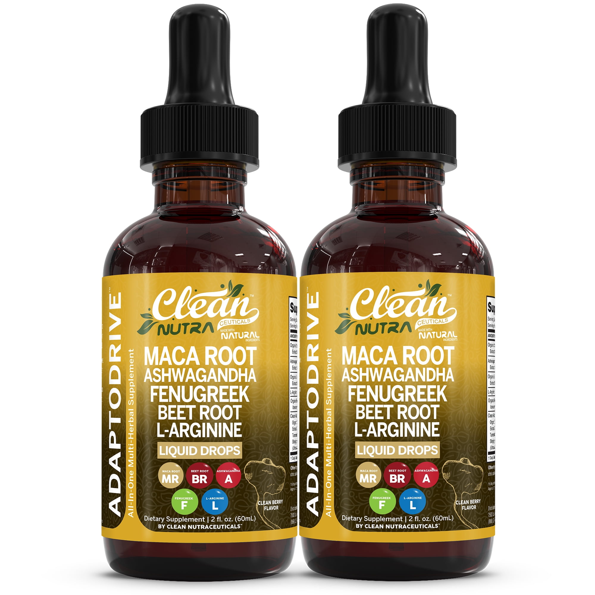 Maca Root Liquid Drops with Ashwagandha, Fenugreek, Beet Root and L ...