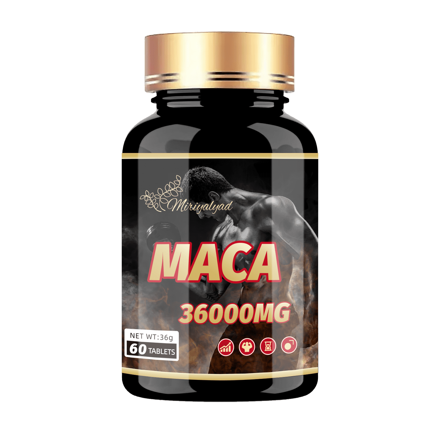 Maca Root Powder Capsules 36000mg Maca Root Extract Supplement for Men ...
