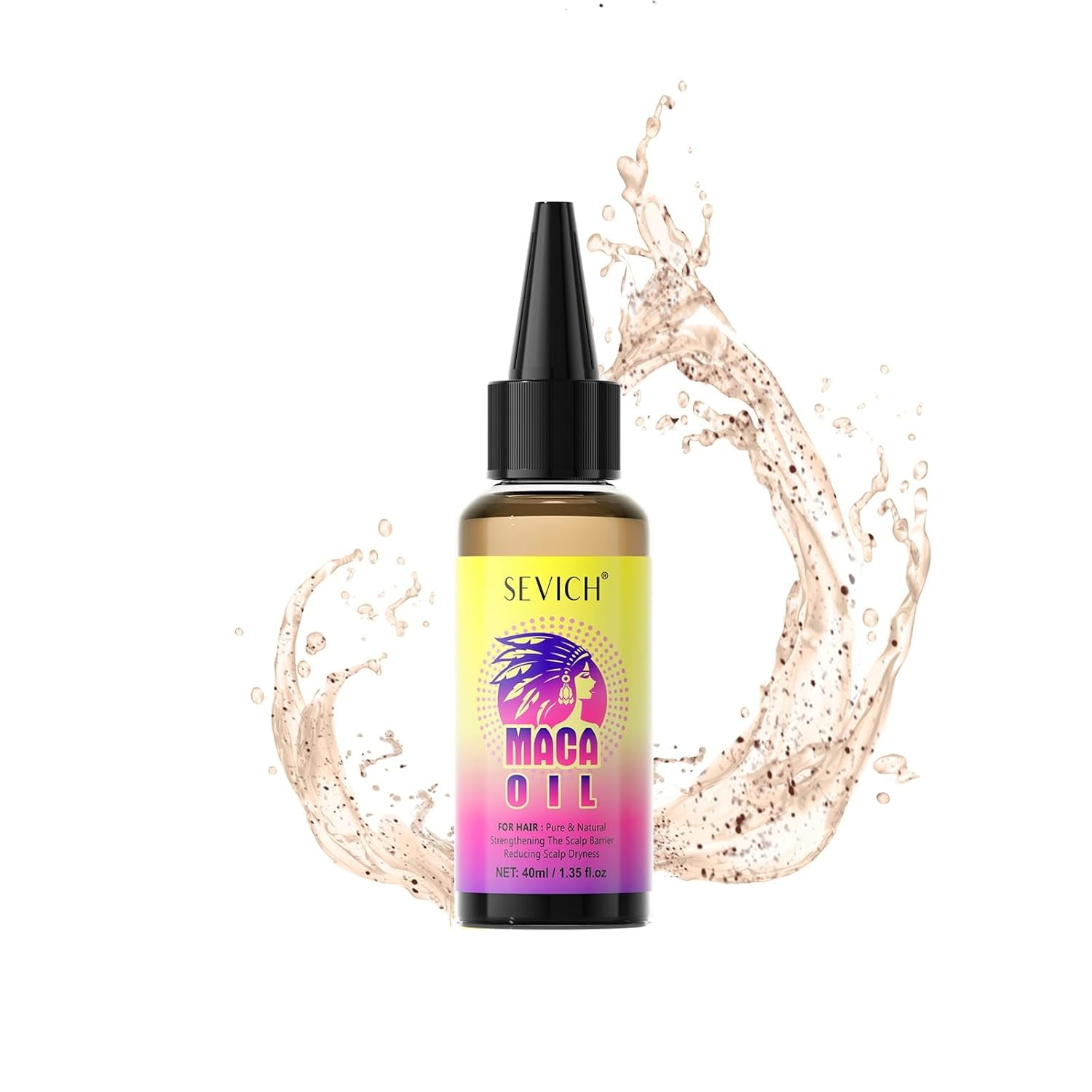 Maca Root Powder Hair Oil, Hair Oils for Hair Growth,Black Maca Hair ...