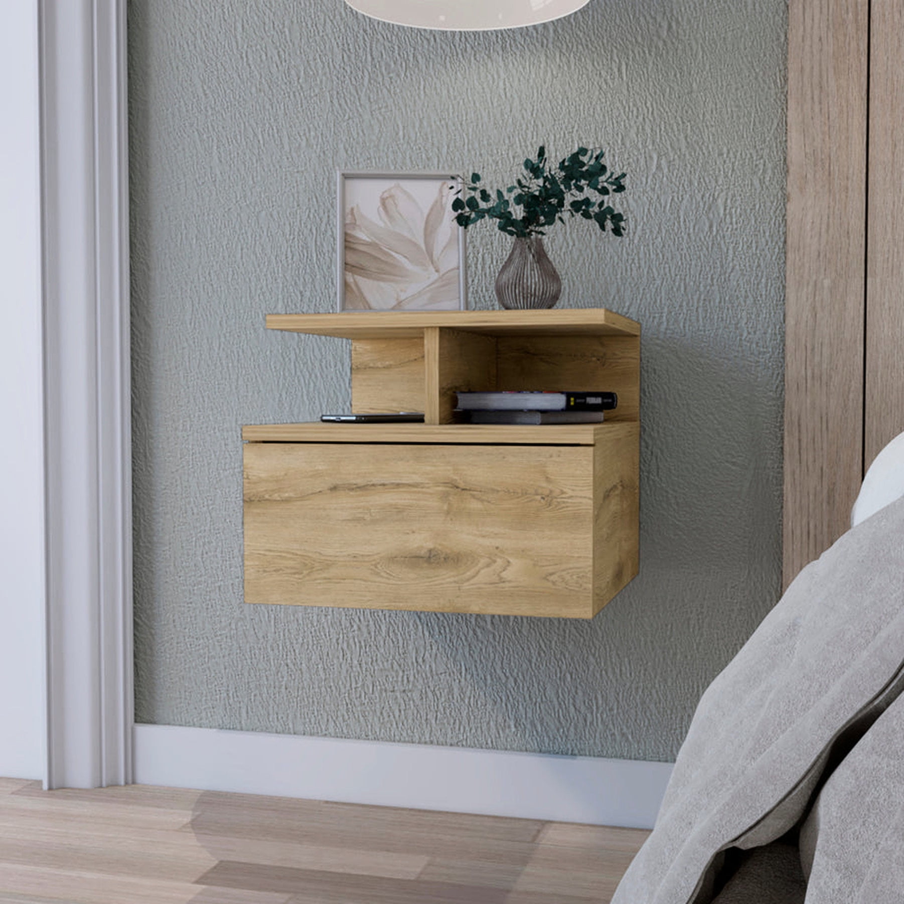 Macadamia - 2 - Tier Shelf for Organization - Bedroom Decor - Keep ...