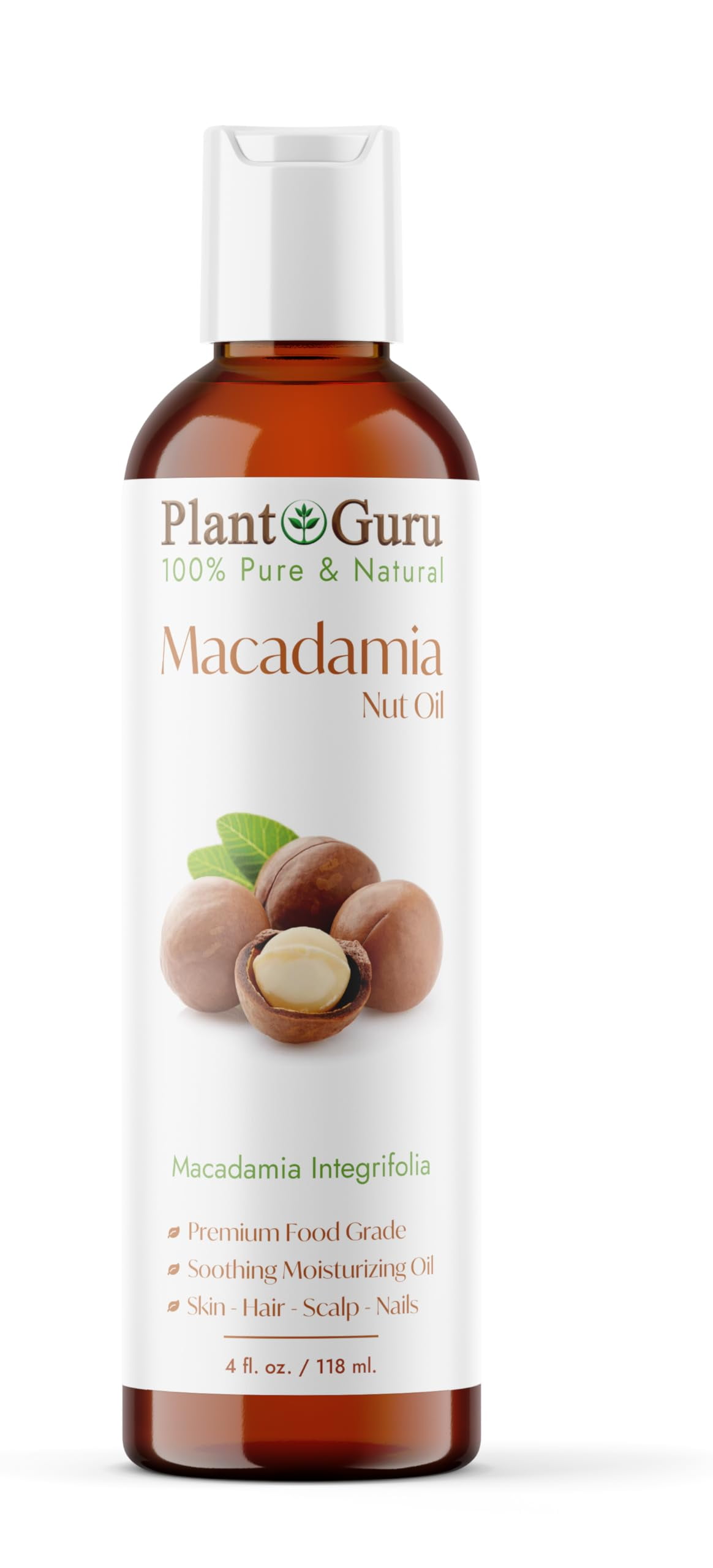 Macadamia Nut Oil 4 AKF18 fl. oz. Unrefined Cold Pressed 100% Pure ...