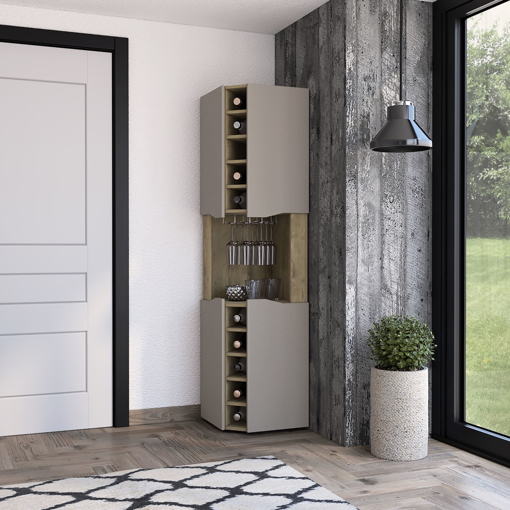 Macadamia and Taupe Hue - Four Independent Cabinets - Conference Room ...