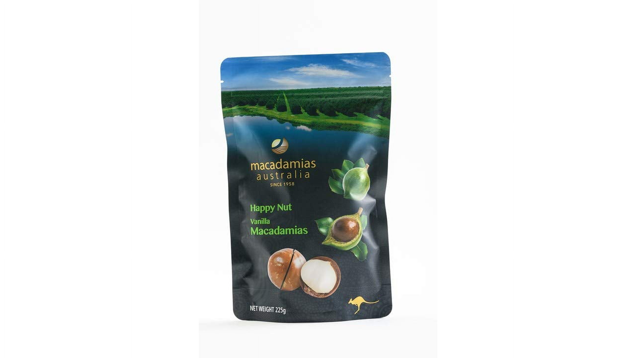 Macadamias Australia Happy Nut RE32Vanilla Macadamia 225g - Walmart.com