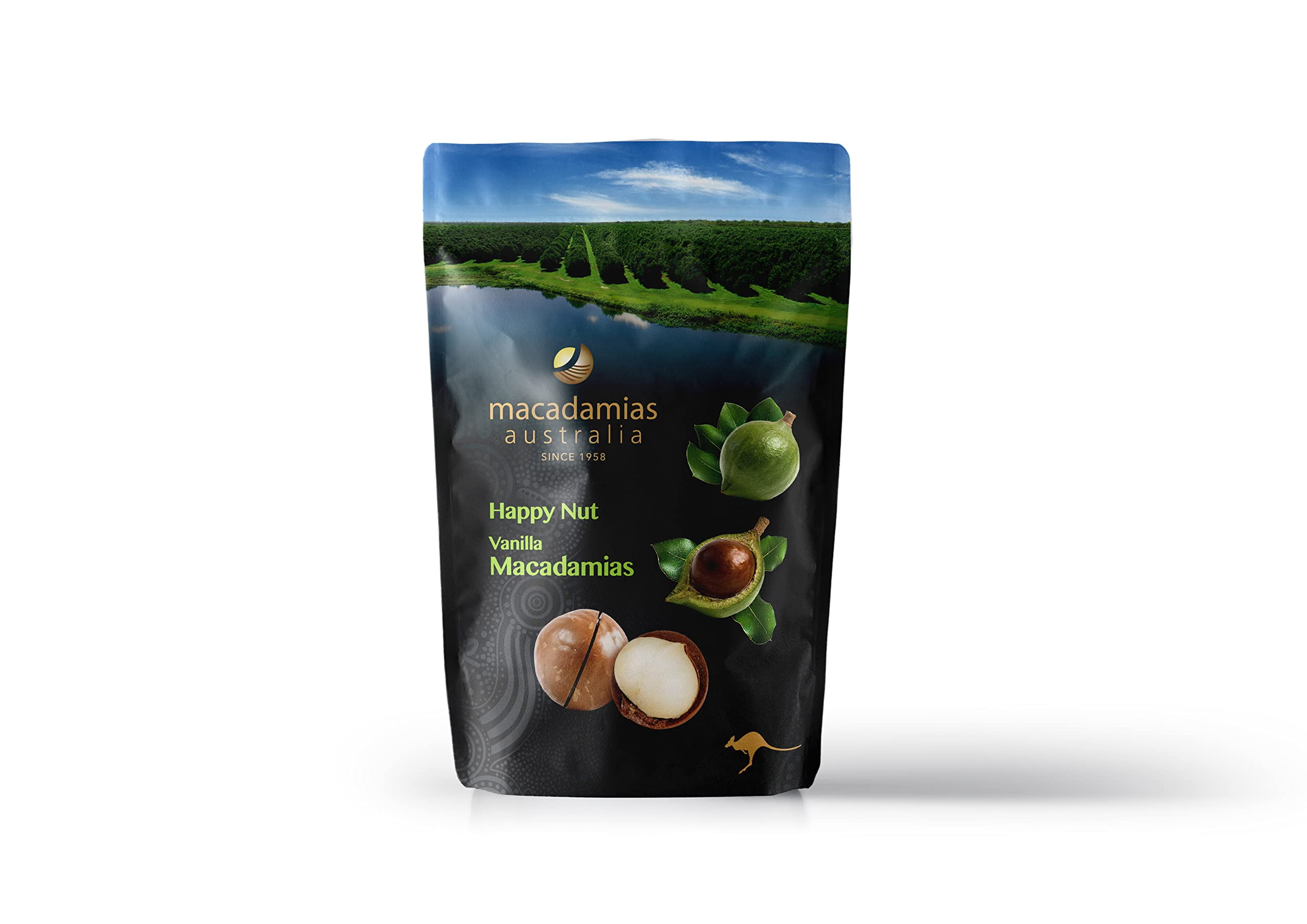 Macadamias Australia Happy Nut SAF21 Vanilla Macadamia 225g - Walmart.com