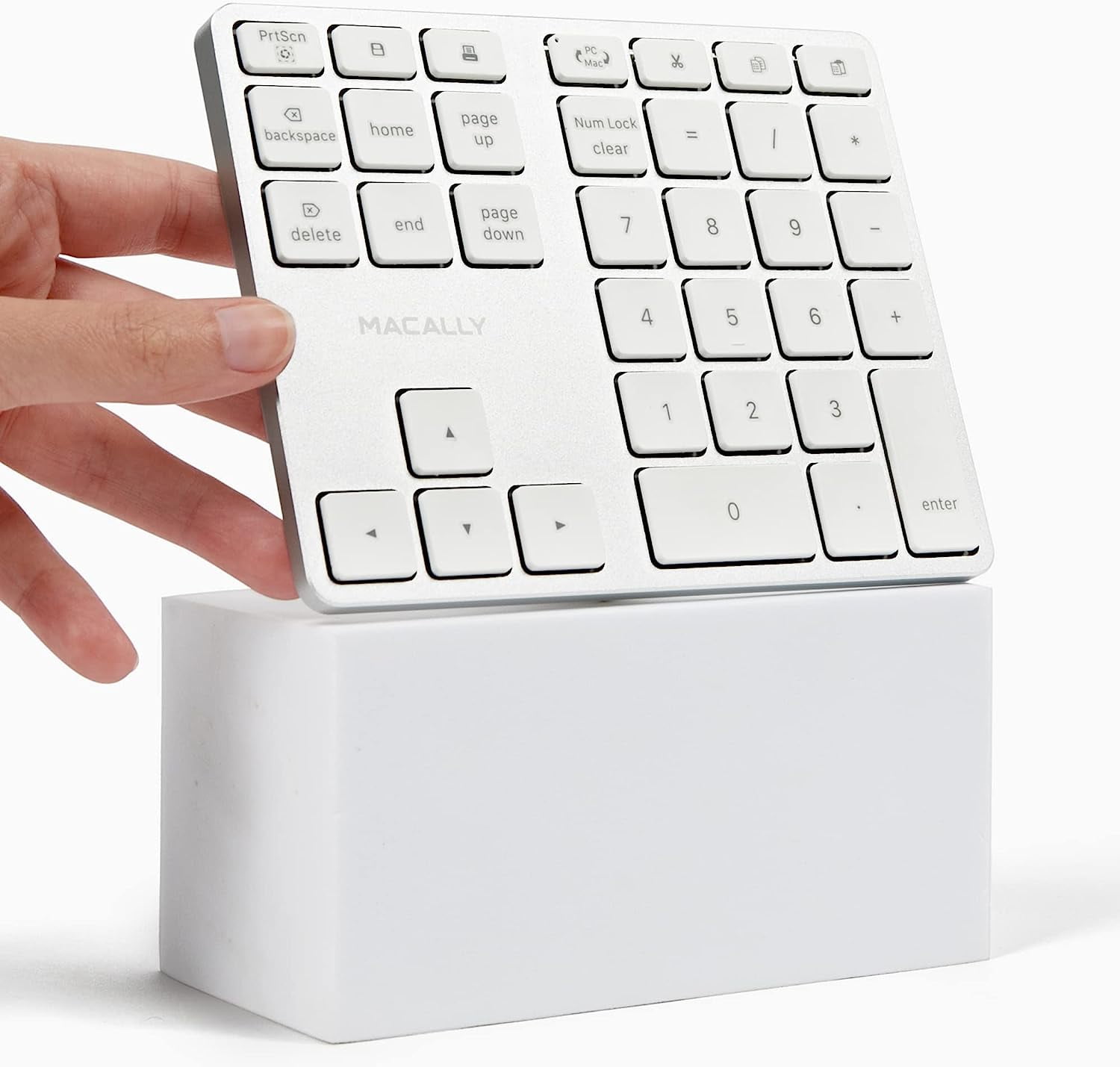 Macally Bluetooth Number Pad for Laptop - Slim Aluminum Design ...