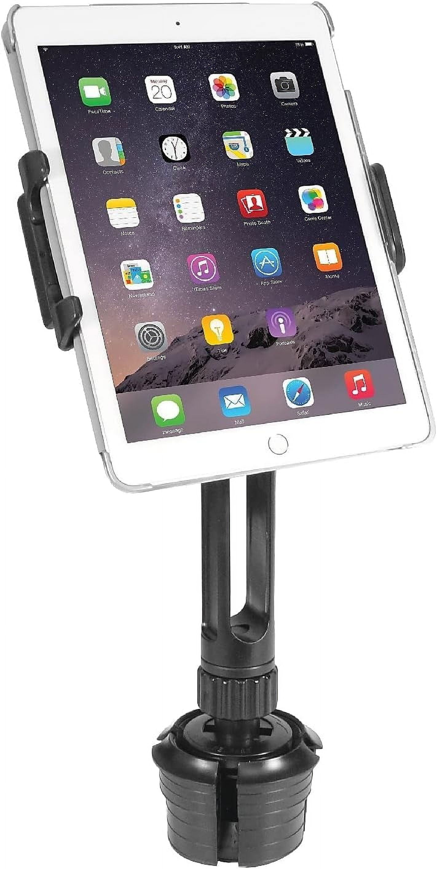 Macally Cup Holder Tablet Mount - Heavy Duty iPad Cup Holder Car Mount ...
