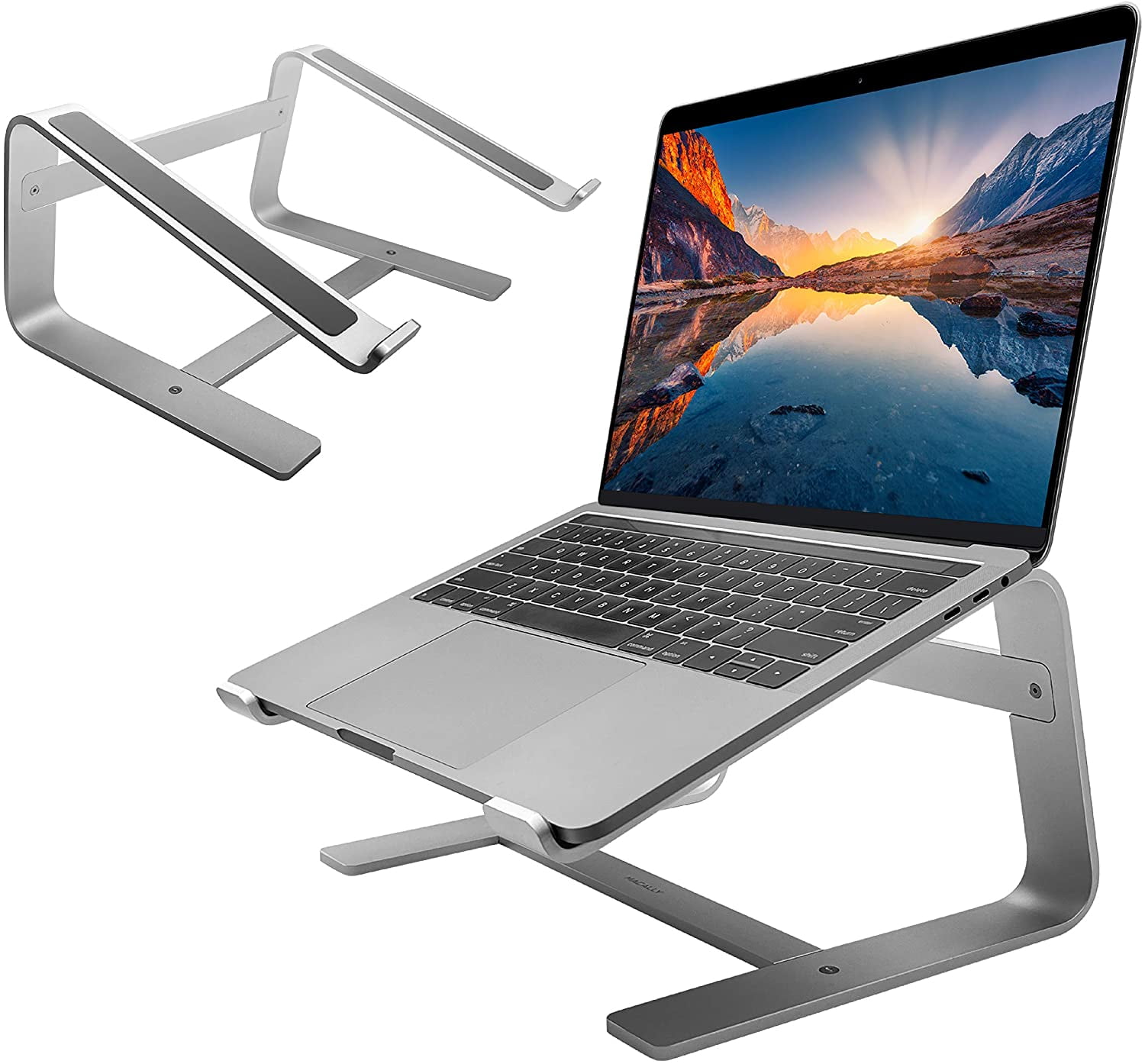 Macally Laptop Stand for Desk - Aluminum Laptop Riser Stand for Desk ...