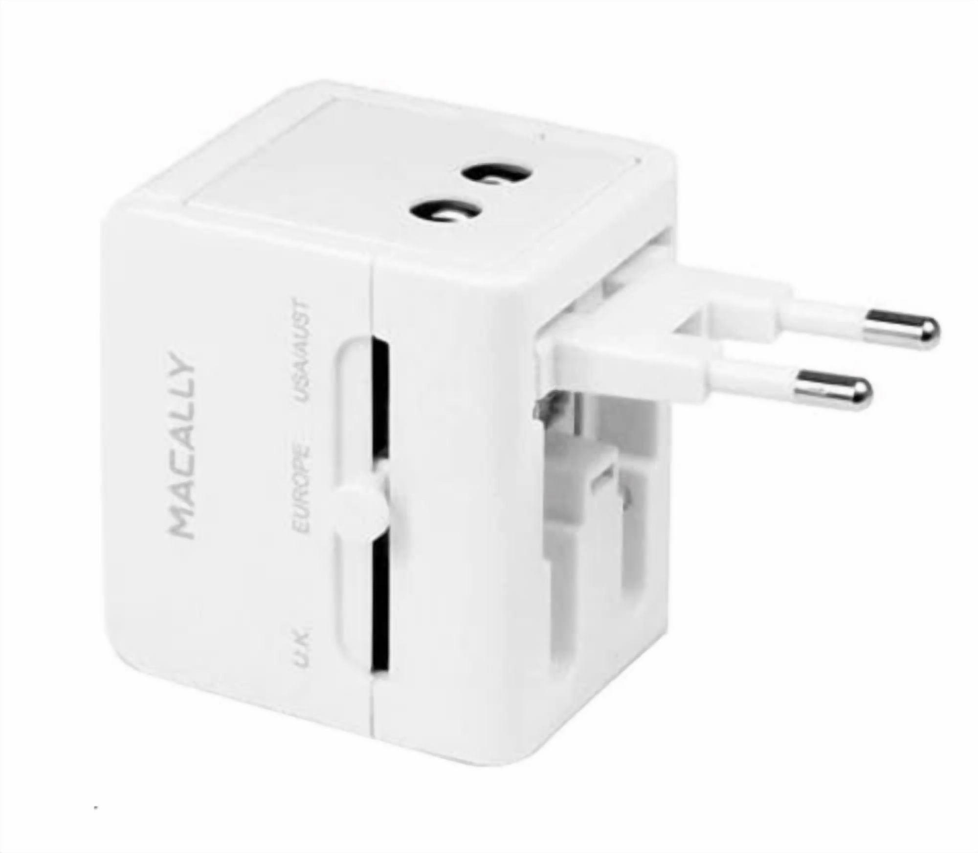 Macally Portable International Travel Universal Power Plug Adapter W/ A ...