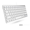 Macally Small USB C Keyboard - Plug & Play Compatible Wired Apple ...