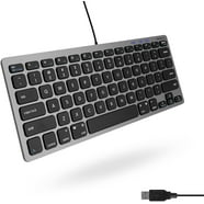 onn Mini Compact Wireless Office Keyboard USB Receiver, 78 Keys, Grey ...