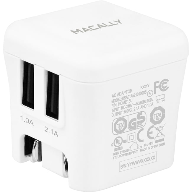 15W Two USB Port Wall Charger - Walmart Business Supplies