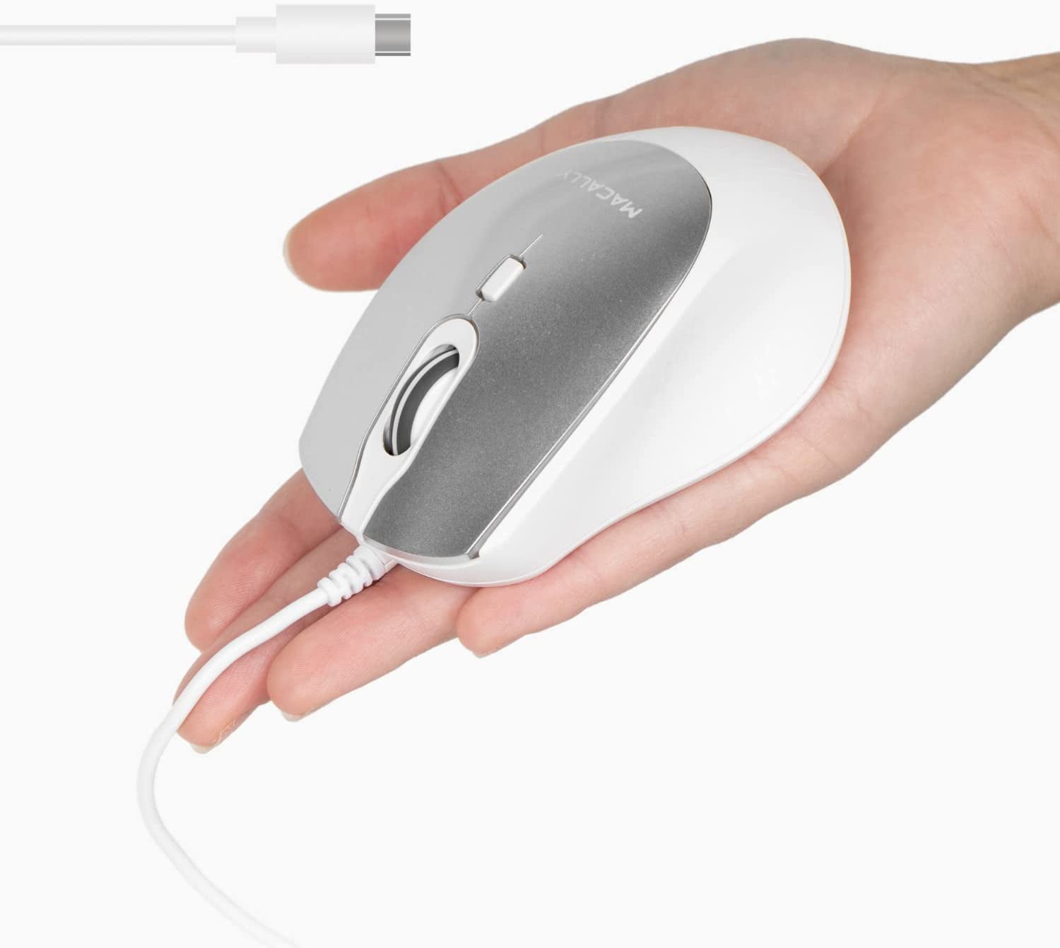 Macally USB C Mouse Wired - Comfortable and Precise - USB Type C Mouse ...