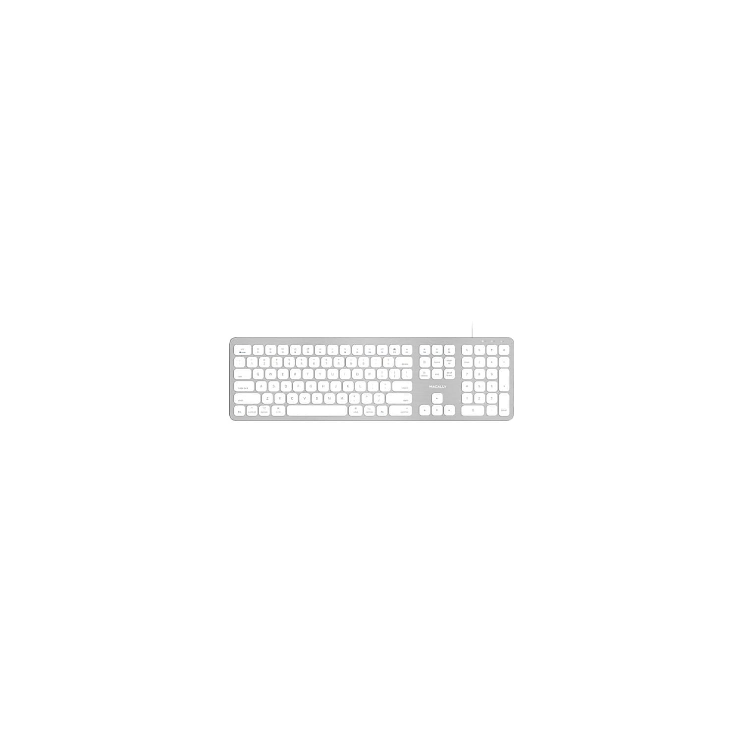 Macally USB Wired Keyboard for Mac - Full-Size, Plug & Play for Desktop ...