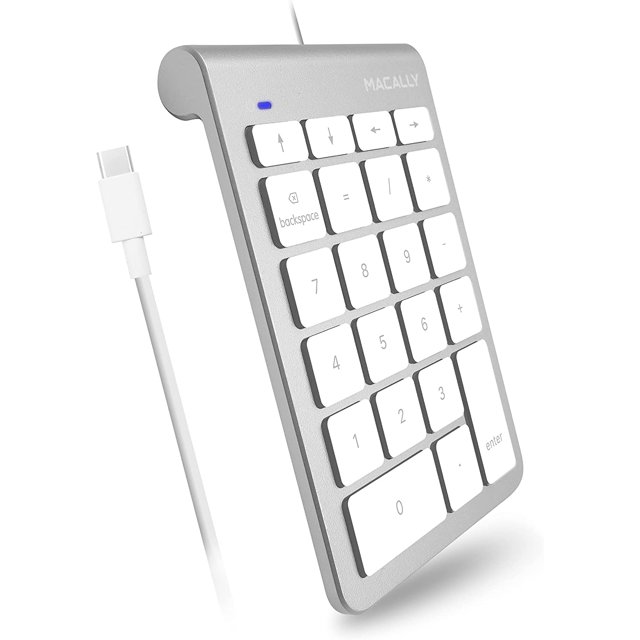 Macally Portable USB-C Number Pad Keyboard - Numeric Keypad for Mac and ...