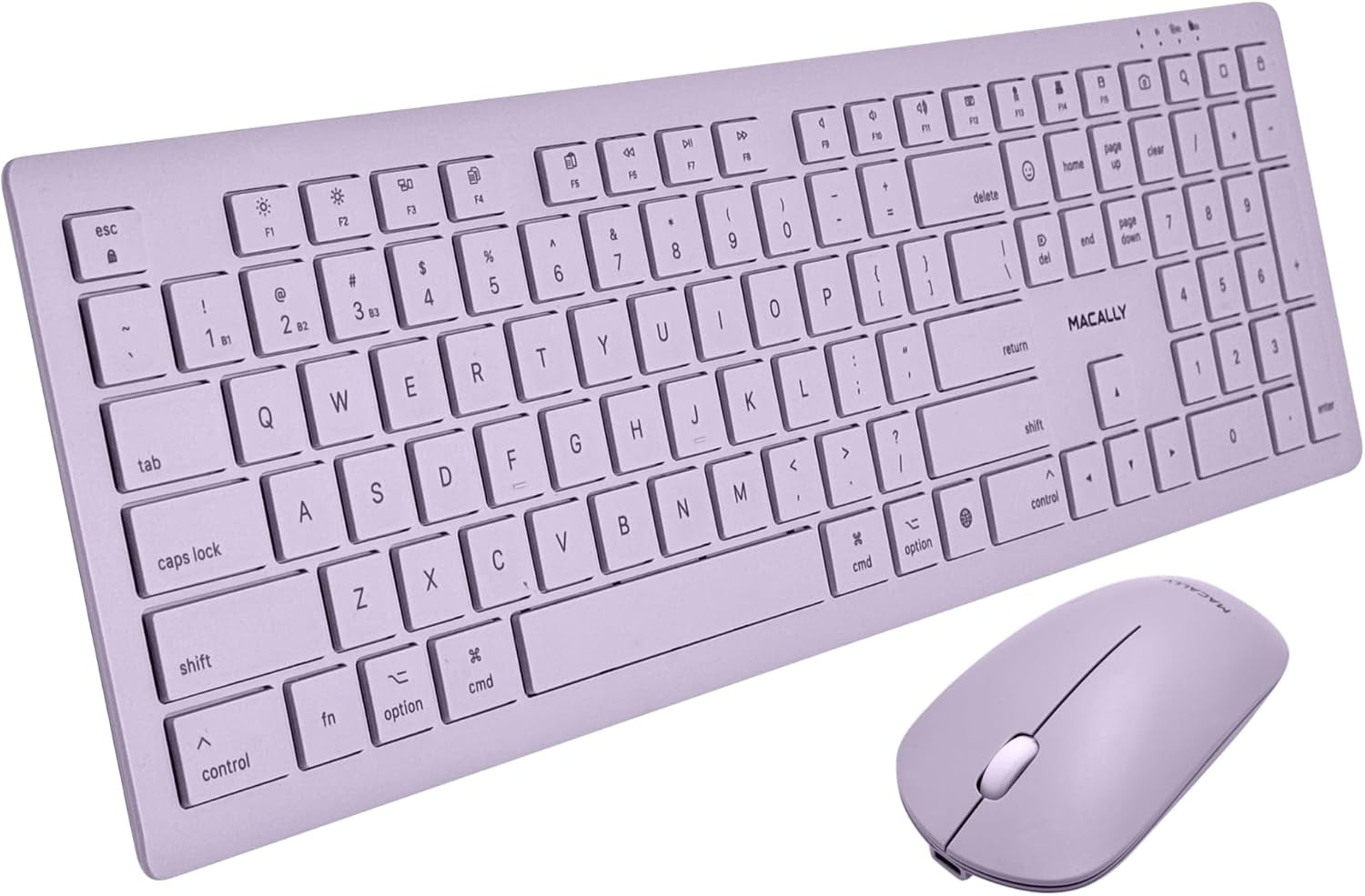 Macally Wireless Keyboard and Mouse Combo for Mac - Compatible Apple ...