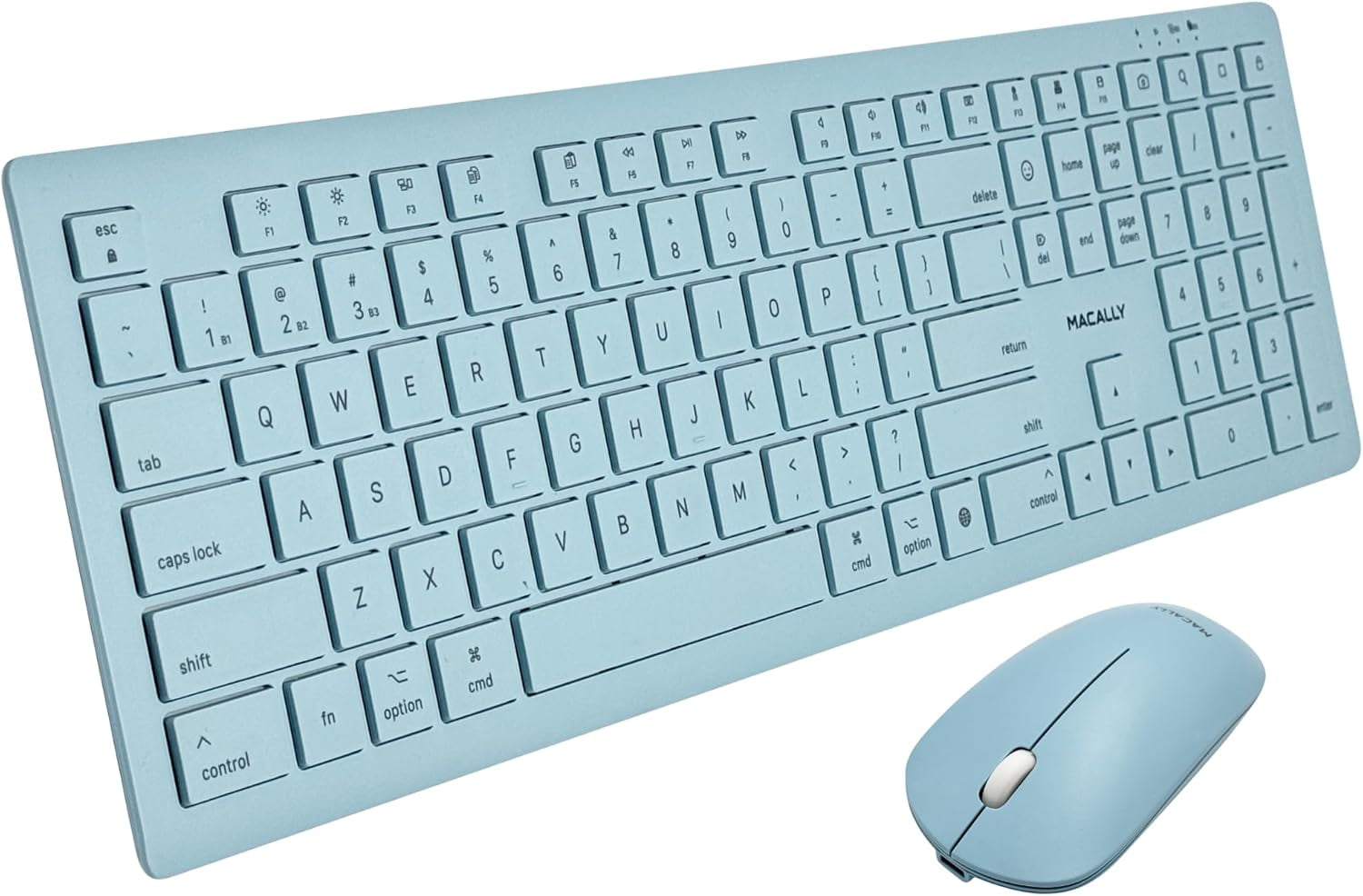 Macally Wireless Keyboard and Mouse Combo for Mac Mini/Pro, iMac ...