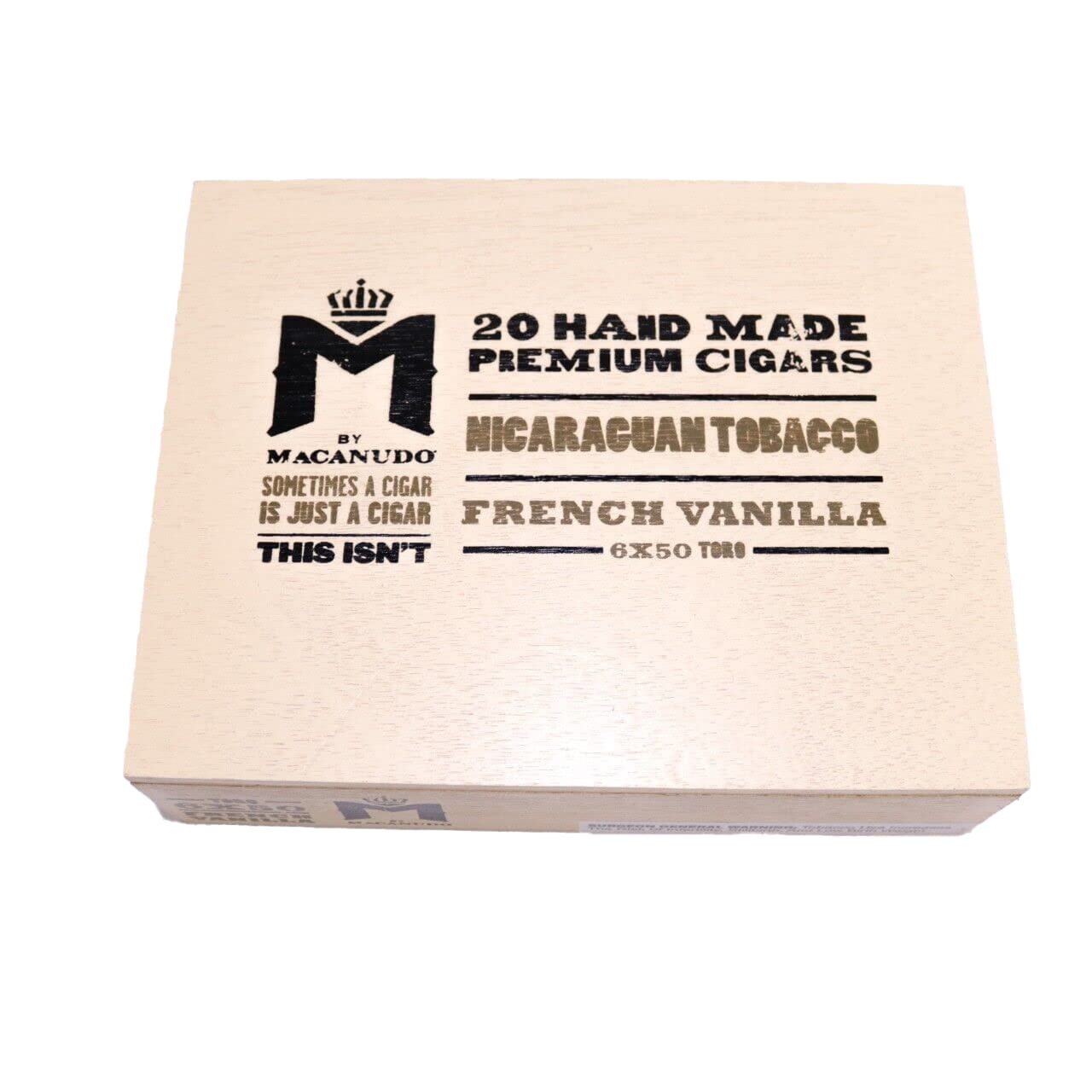 Macanudo Toro French Vanilla Empty Wood Cigar Box 8.5" x 6.75" x 2 ...