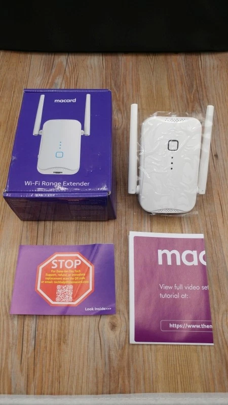 Macard N300 Wi-Fi Range Extender 300Mbps 2.4Ghz Band W/ Ethernet Port ...