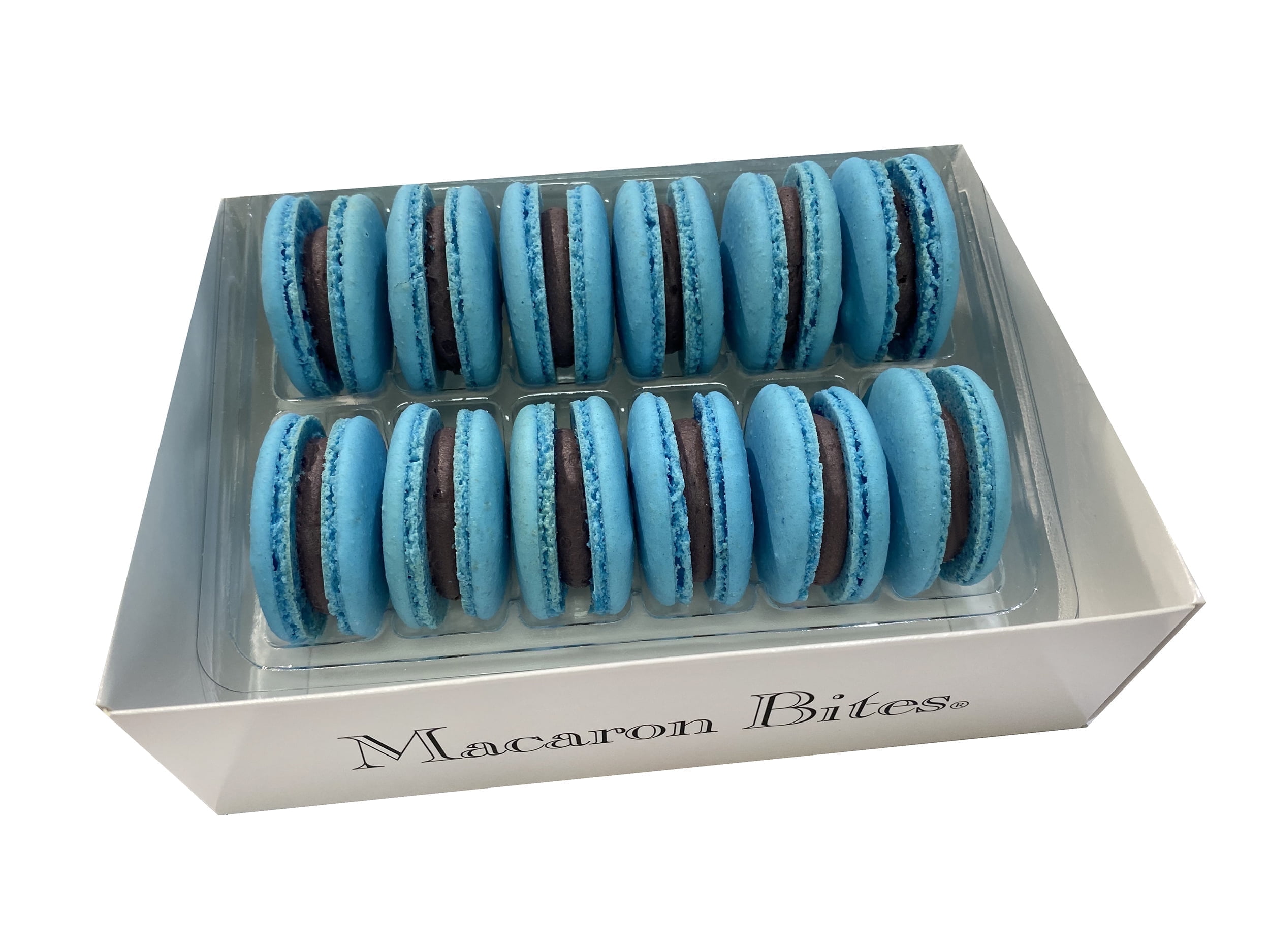 Macaron Bites Blueberry Gift Box - 12 Count - Walmart.com