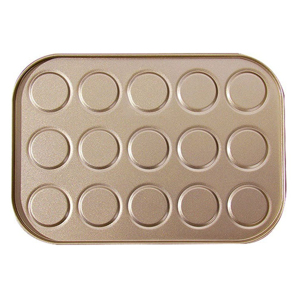 Macaron Cake Pan, 15-Cavity Non-Stick Macaroon Biscuits Cookie Bakeware ...