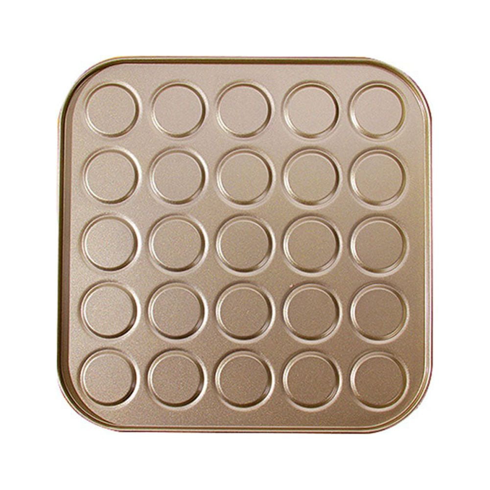 Macaron Cake Pan, 25-Cavity Non-Stick Macaroon Biscuits Cookie Bakeware ...