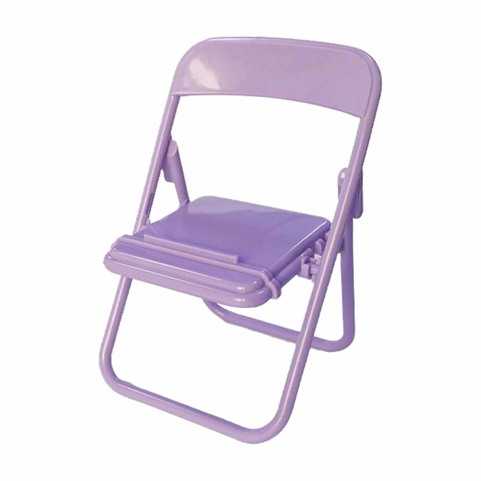 Macaron Color Desktop Phone Stand - Foldable Chair-Shaped Holder ...