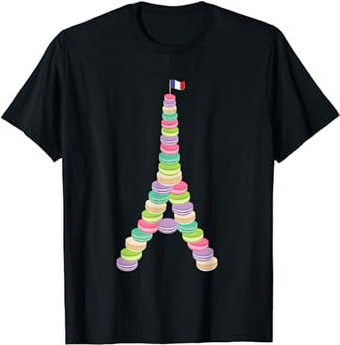Macaron Eiffel Tower French T Shirt | Macaroon Paris - Walmart.com