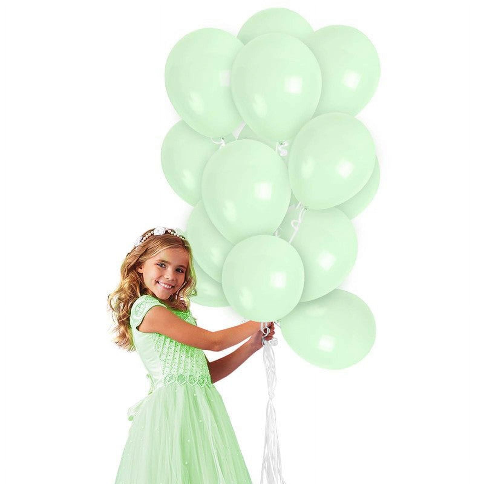 Macaron Mint Green Balloons - 12 Inch Latex Balloons - 100 Pack ...