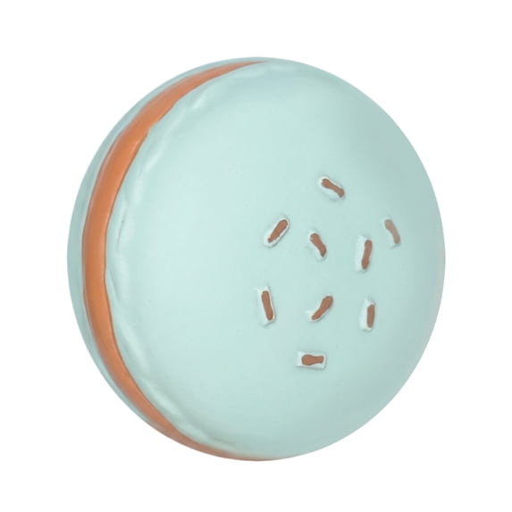 Macaron Shaped Latex Squeaky Dog Chew Toy, Interactive Teeth Cleaning ...