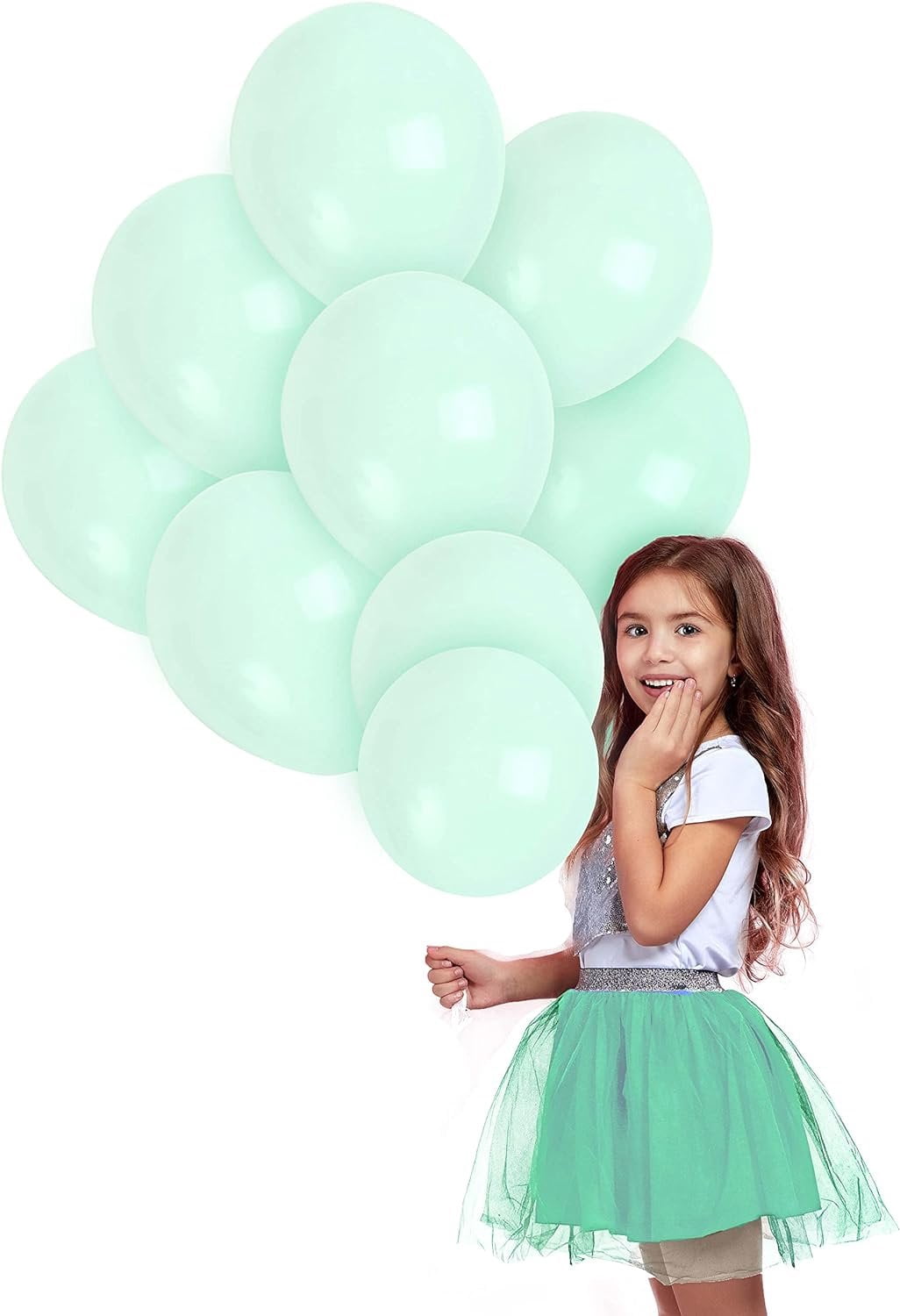 Macaron Soft Turquoise Balloons - 12 Inch Latex Balloons - 36 Pack ...