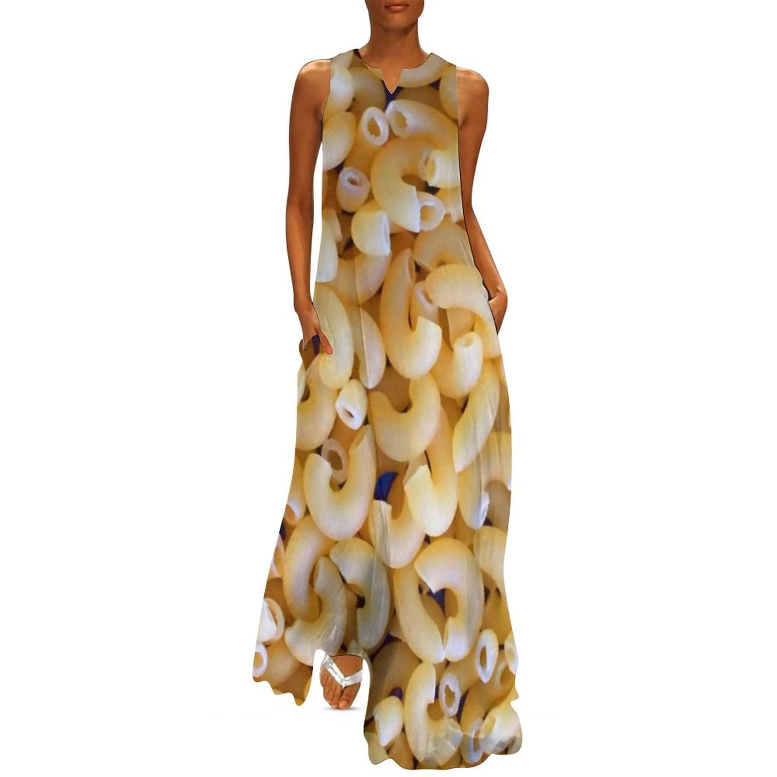 Macaroni Long Dress eving dress ladies Prom gown Dress - Walmart.com