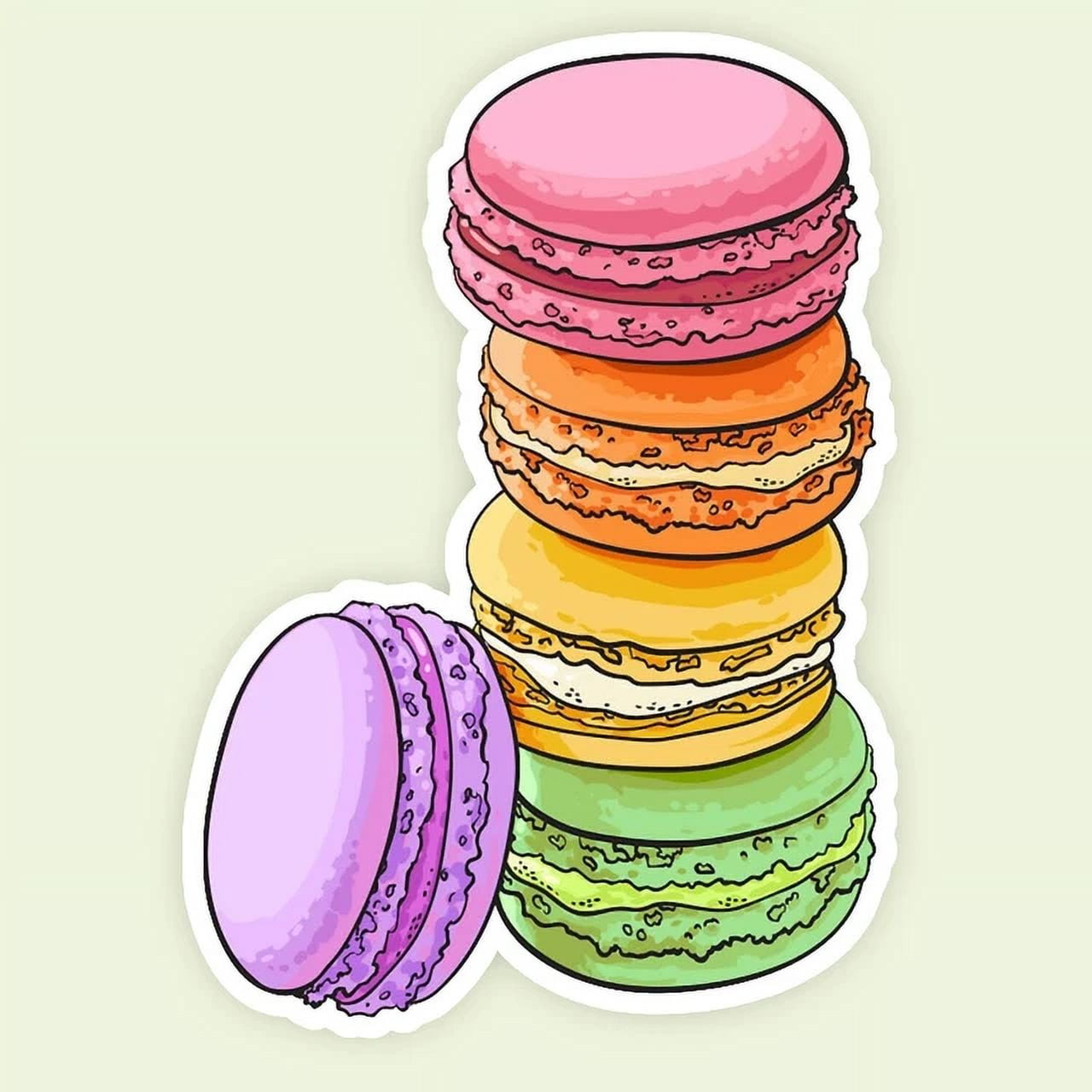 Macarons Dessert Treats Pastries Snacks French Foodie Sticker Phone ...