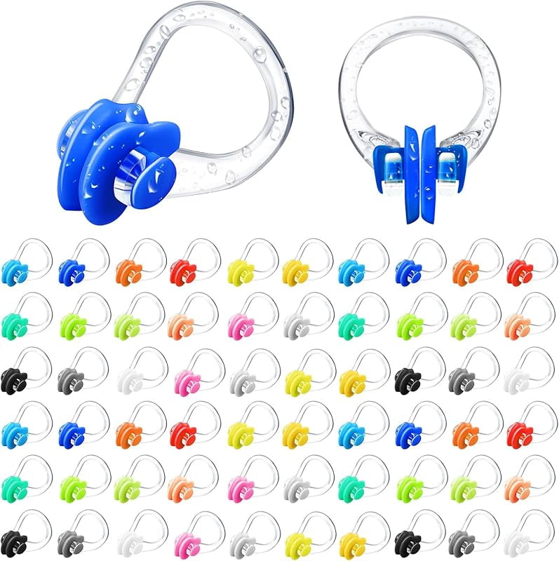 Macarrie Swimming Nose Clip Waterproof Swim Silicone Nose Plugs Soft ...