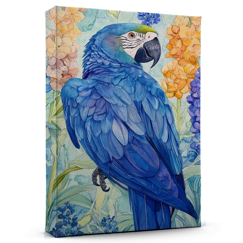 Macaw Blue Hyacinth Canvas, Colorful Macaw Blue Hyacinth Picture Canvas ...