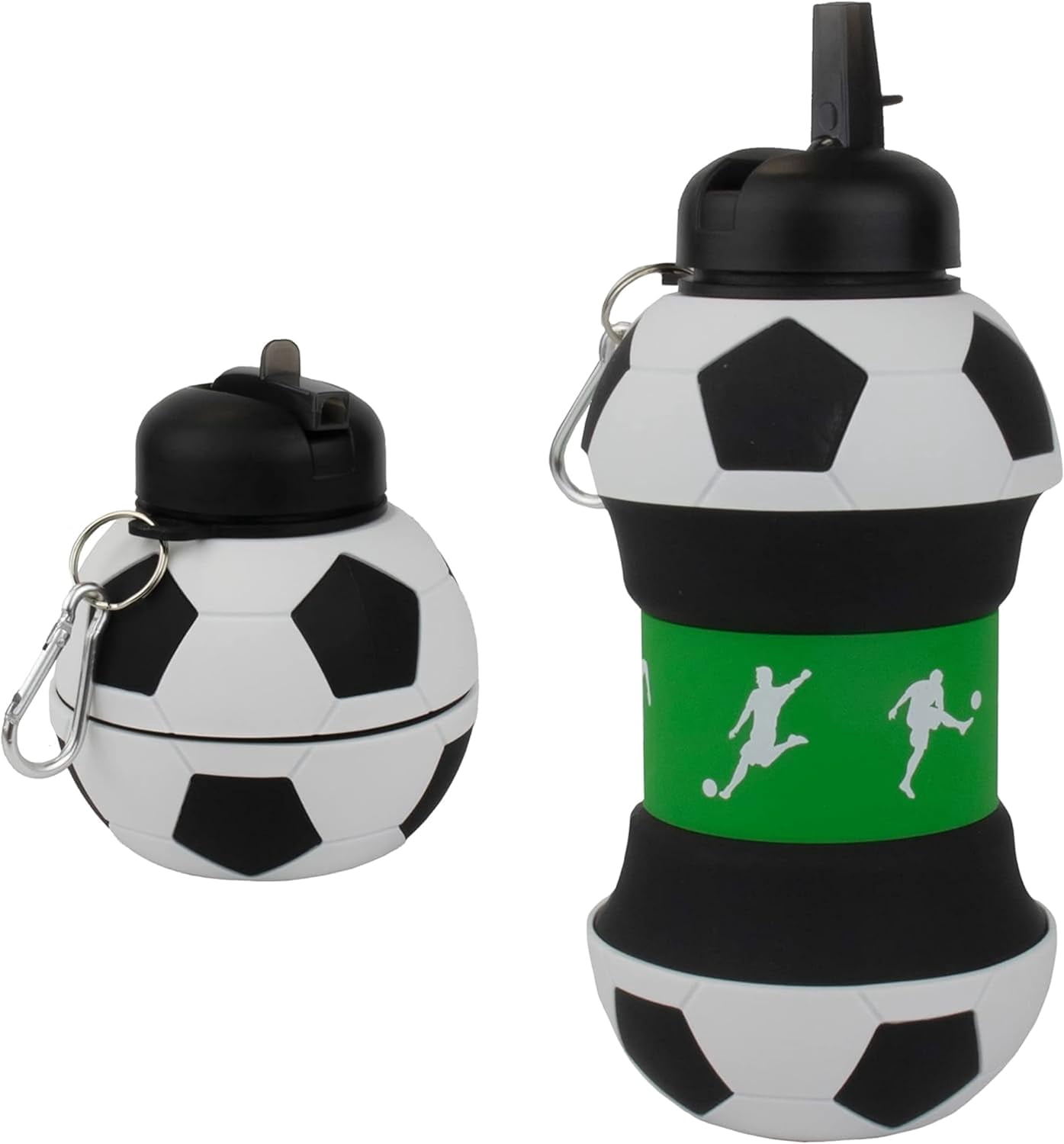 Maccabi Art Clip-On Collapsible 1 Liter, 34 oz. size BPA-Free Silicone ...