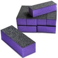 Maccibelle Durable Nail Buffer Sanding Block 60/100 Grit Purple Black ...
