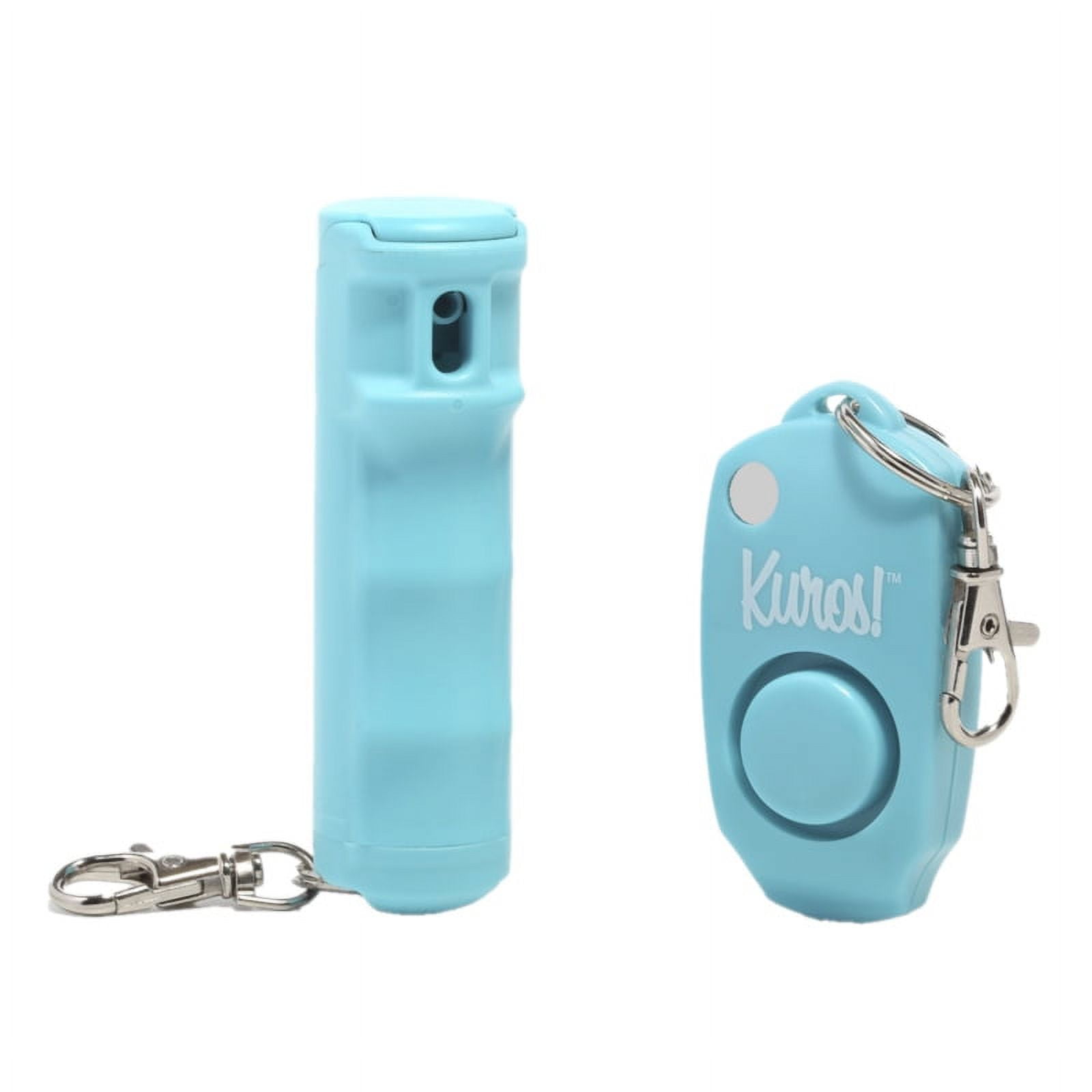 Mace Kuros Protection Keychain: Self-Defense Teal Aluminum/Plastic Pepper Spray & Personal Alarm ...