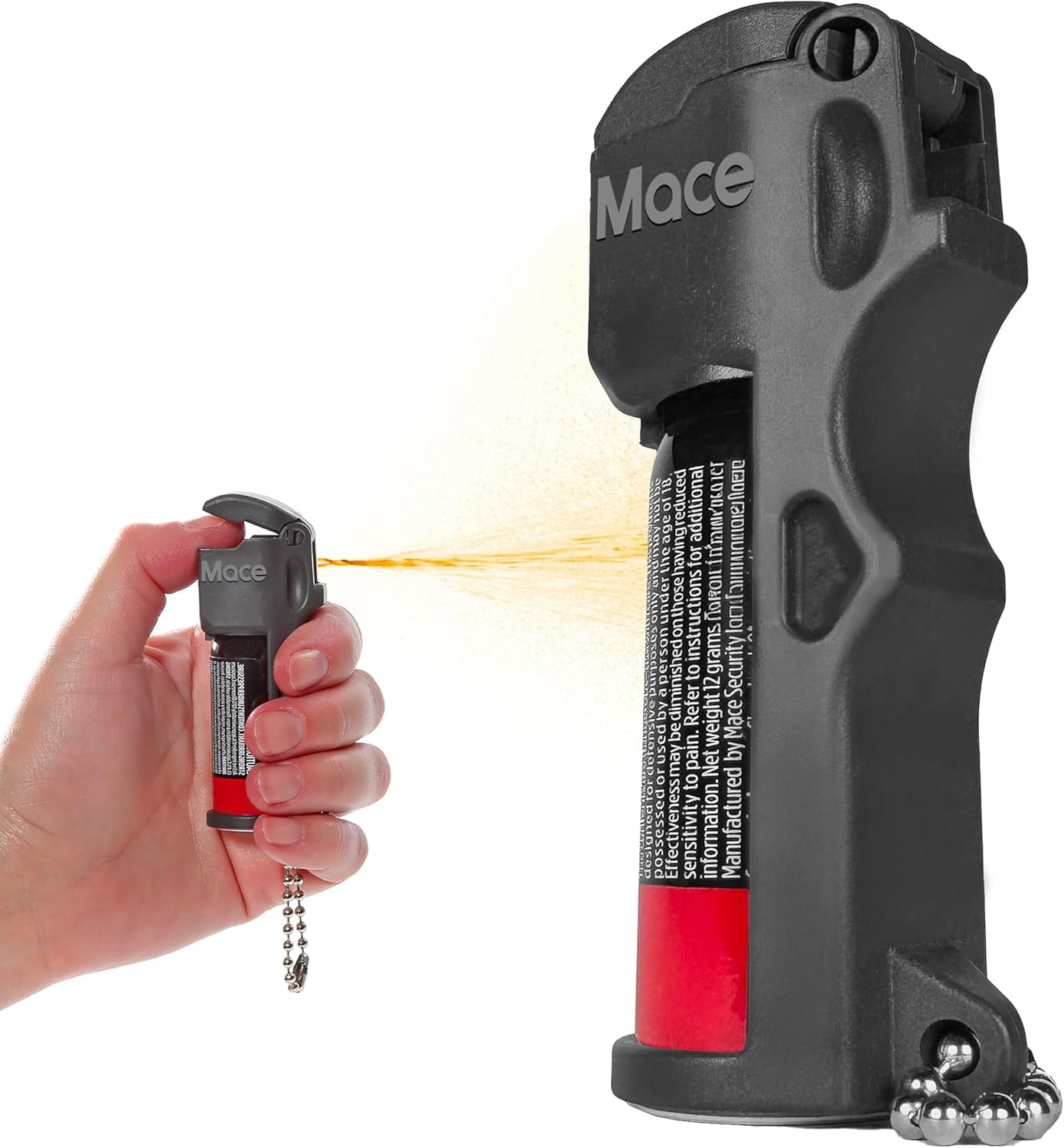 Mace Pocket Pepper Spray, Black, 12G, 10ft Range, 15 Bursts, UV Dye, USA Made - Walmart.com