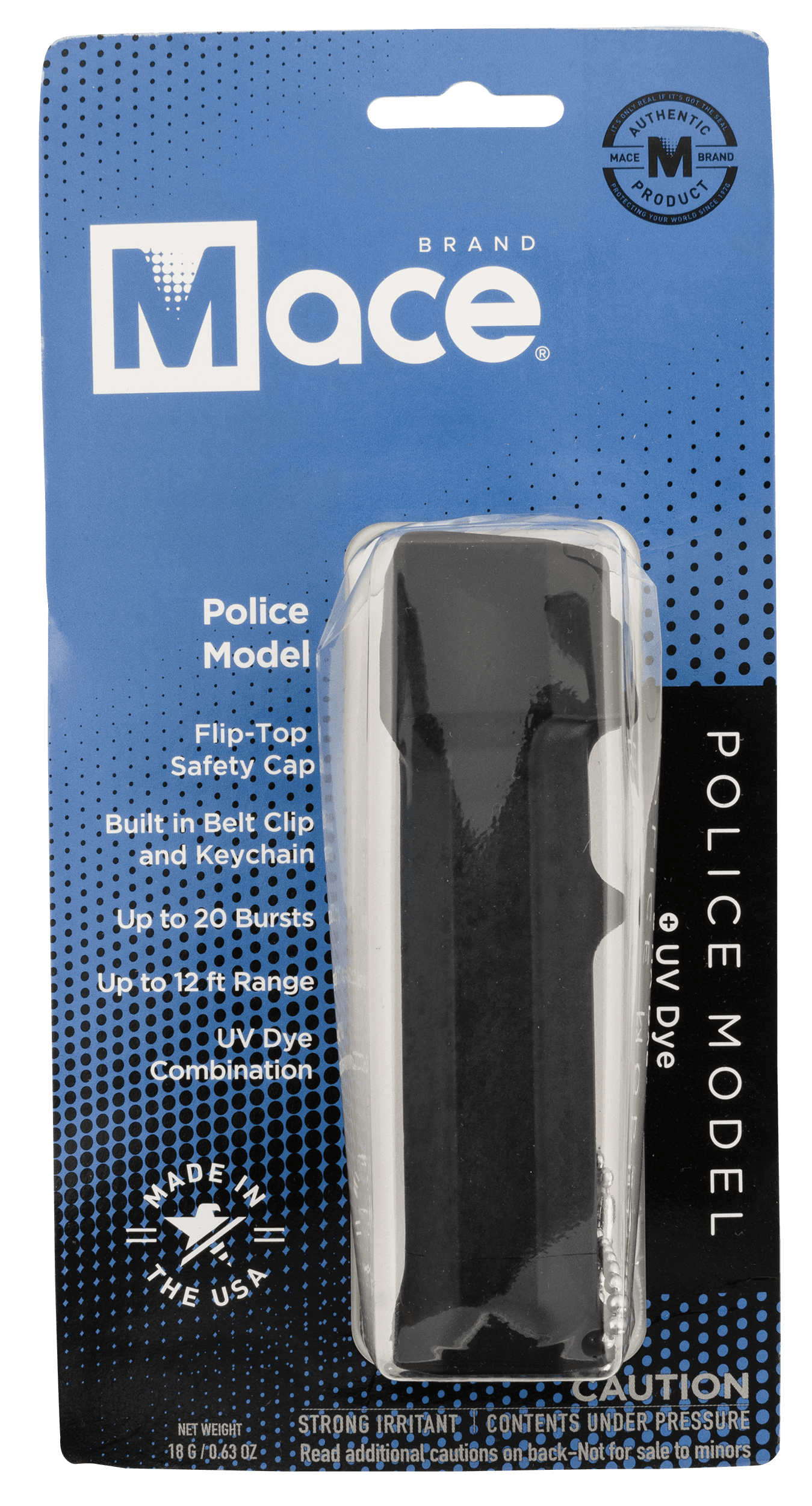 Mace Police, Msi 80750 Police Model Pepper Spray Blk - Walmart.com