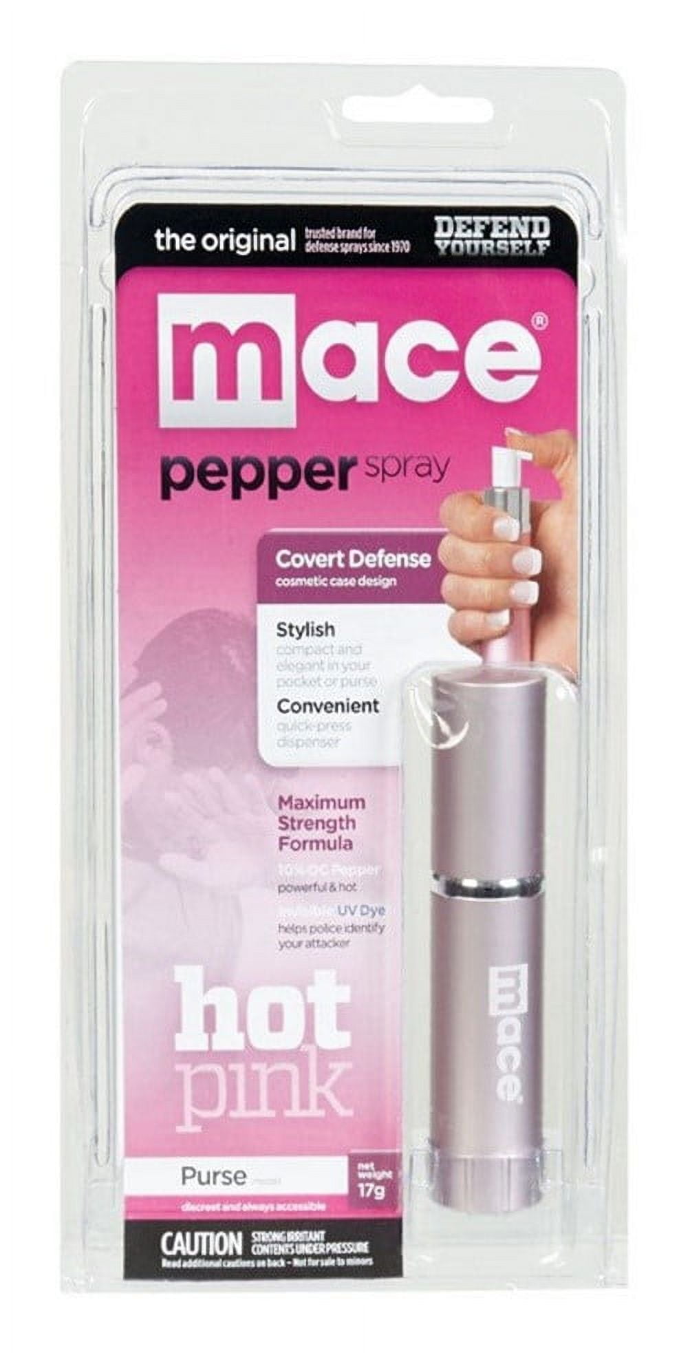 Mace Purse Pepper Spray Pink Clamshell 17 Gram - Walmart.com